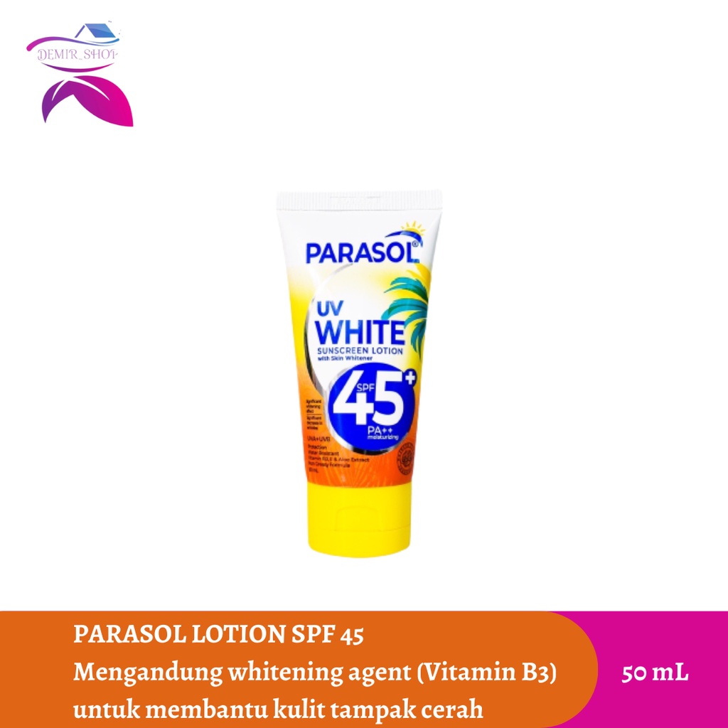 Jual Parasol Lotion Sunscreen SPF 45 PA++ 50 ML | Shopee Indonesia