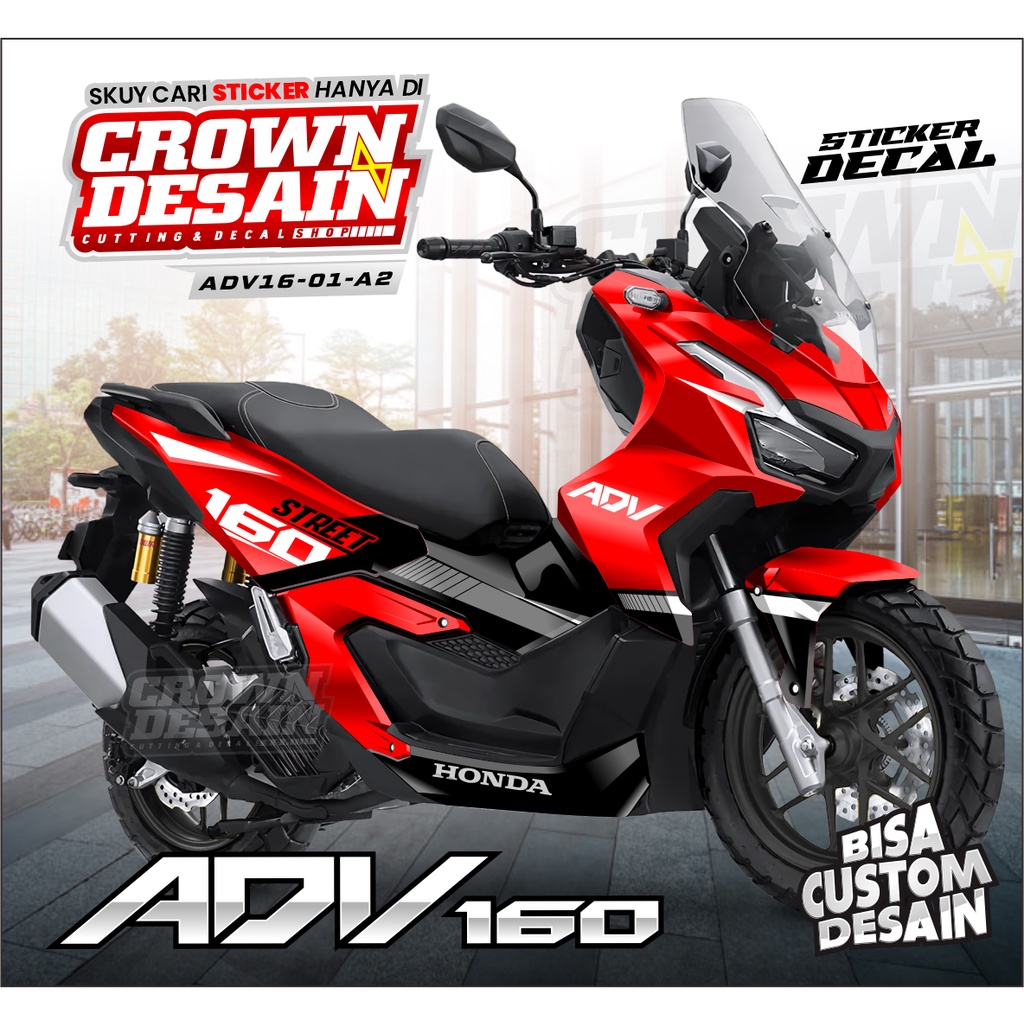 Jual DECAL ADV160 - STIKER DECAL FULLBODY ADV NEW 160 MAXDECAL GRATIS ...