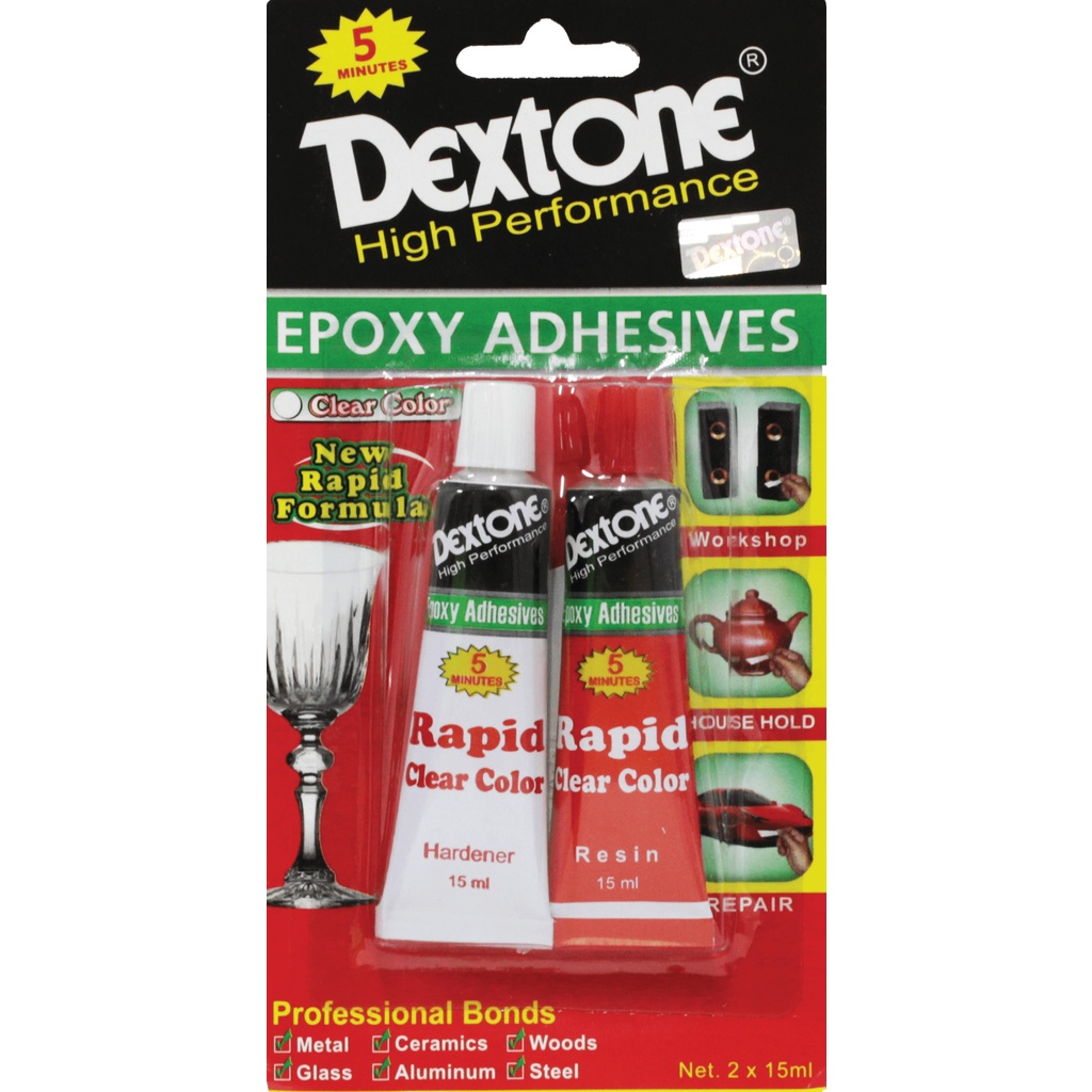 Jual Dextone Lem Besi Epoxy Rapid Clear 30 Gr | Shopee Indonesia