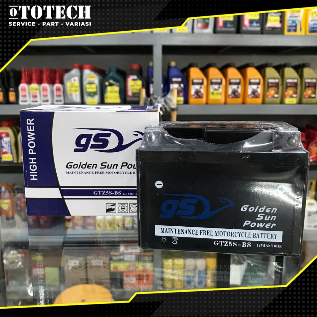 Jual AKI GSP GTZ5S-BS | Shopee Indonesia