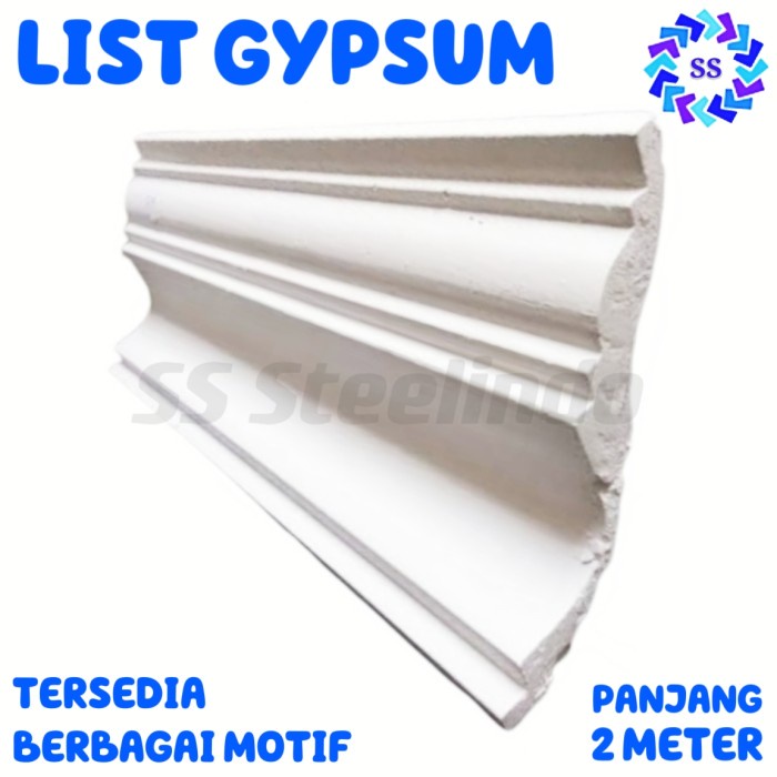 Jual LIST GYPSUM / GIPSUM PLAFON (WALL MOULDING) PANJANG 2 METER ...