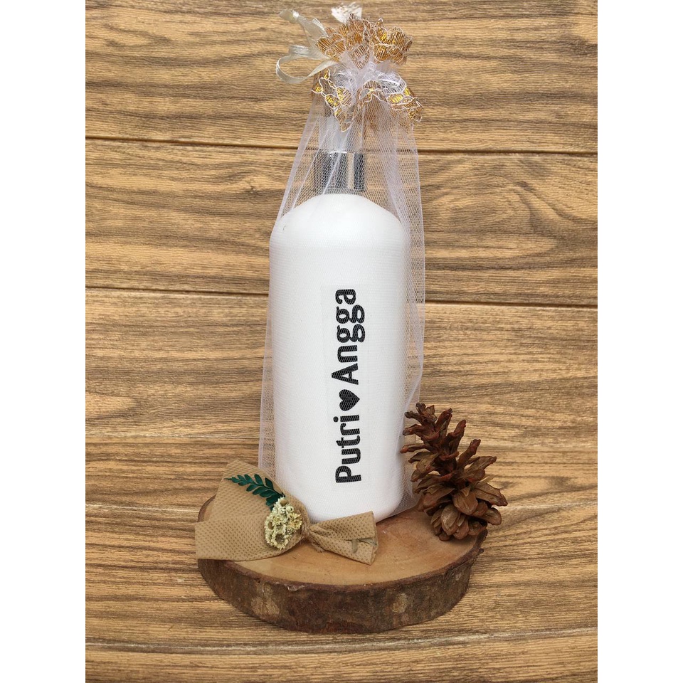 Jual TILE Souvenir Hampers Pernikahan Aesthetic Bottle 500ml Minimalist ...