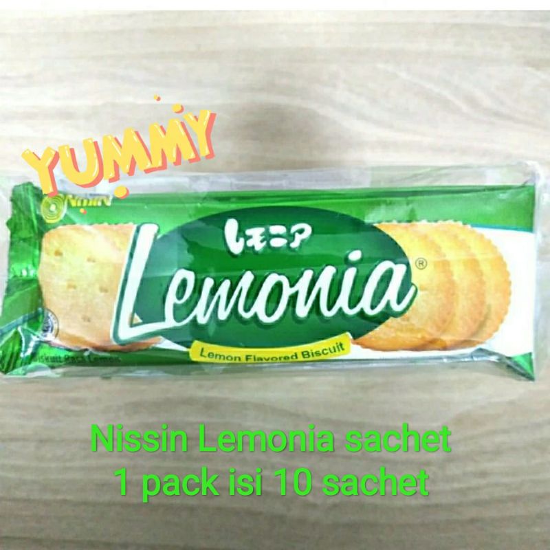 Jual lemonia nissin biskuit lemon renceng | isi 10 sachet | Shopee ...