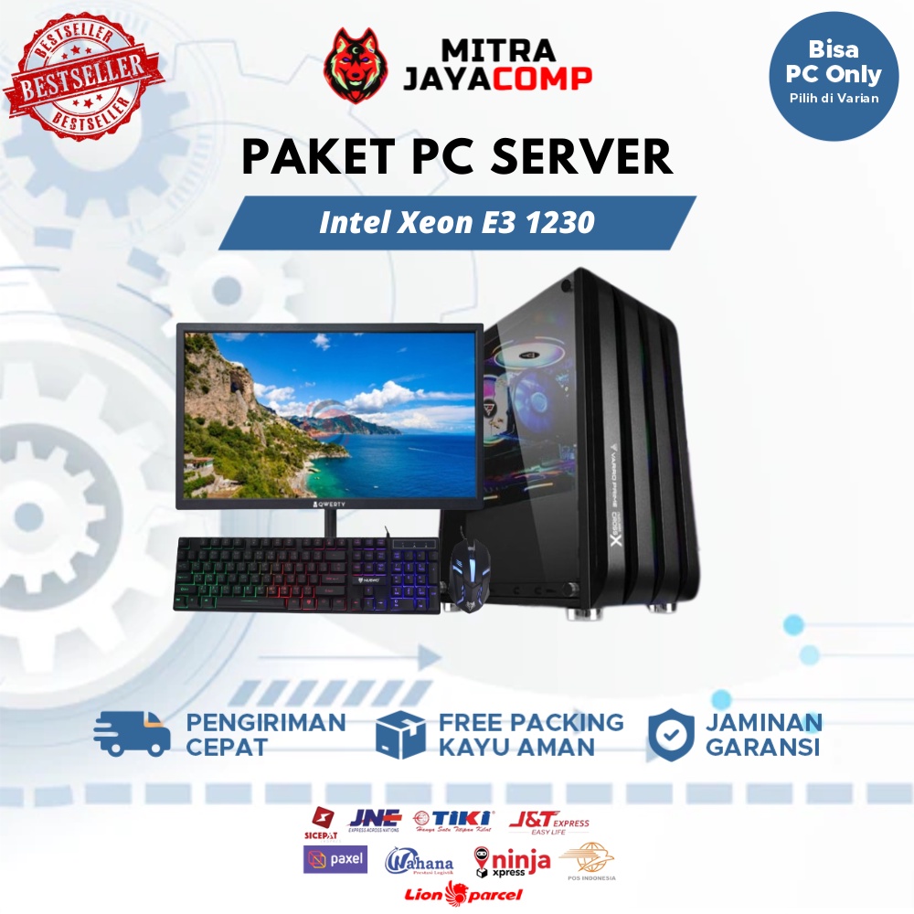 Jual PC Rakitan Server Fullset Xeon E3 1230 Ram 16GB SSD NVMe - Komputer server full set desktop ...