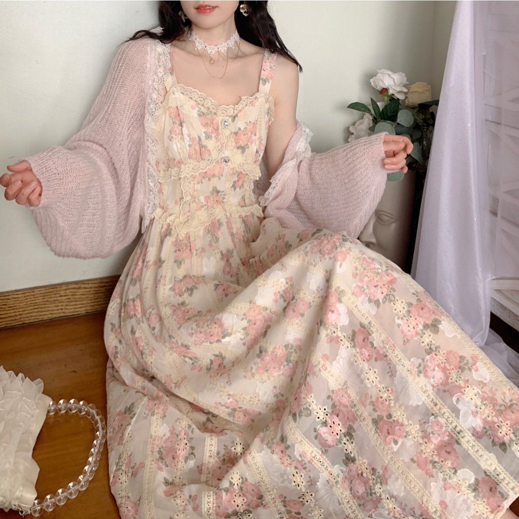 Jual Musim Semi Super Fairy Verona Lembut Tinggi Pinggang Chiffon ...