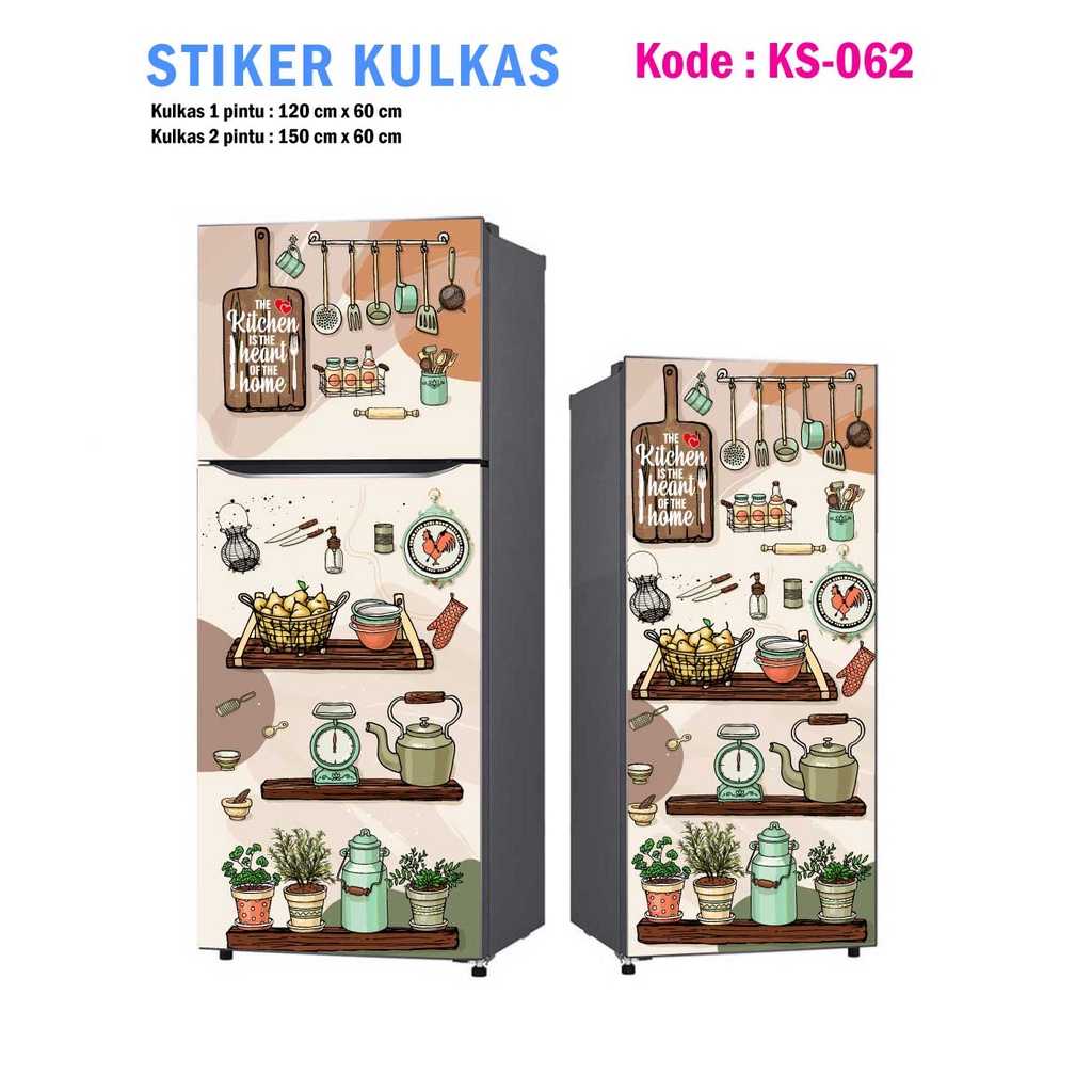 Jual Stiker Kulkas 1 Pintu dan Sticker Kulkas 2 pintu Perlengkapan ...