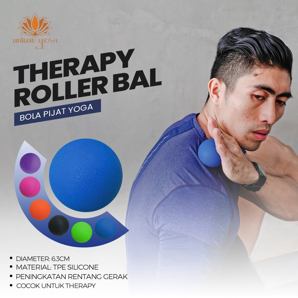 Jual Single Massage Therapy Ball / Bola Terapi Yoga Gym Ball / Therapy ...