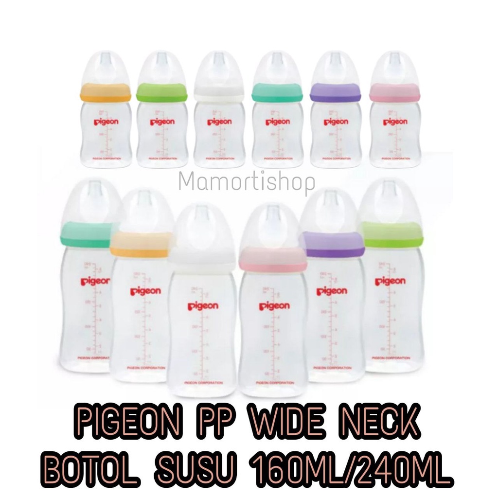 Jual Pigeon Botol Susu SofTouch Peristaltic Plus Wide Neck 160ml & 240ML. | Shopee Indonesia