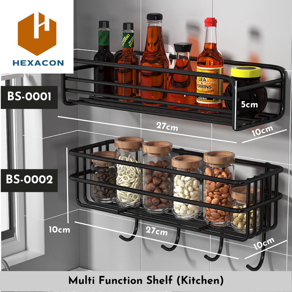 Jual Rak Dapur Besi Serbaguna Praktis / Rak Sudut Kamar Mandi Tempel ...