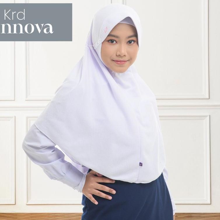 Jual ۩ Kerudung Rabbani INNOVA Serut Terbaru Jilbab Anak Sekolah ukuran S M L XL | Shopee Indonesia