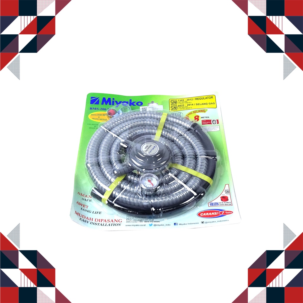 Jual Slang Tabung Gas/Slang Regulator Gas/Slang Gas 206 Miyako | Shopee ...