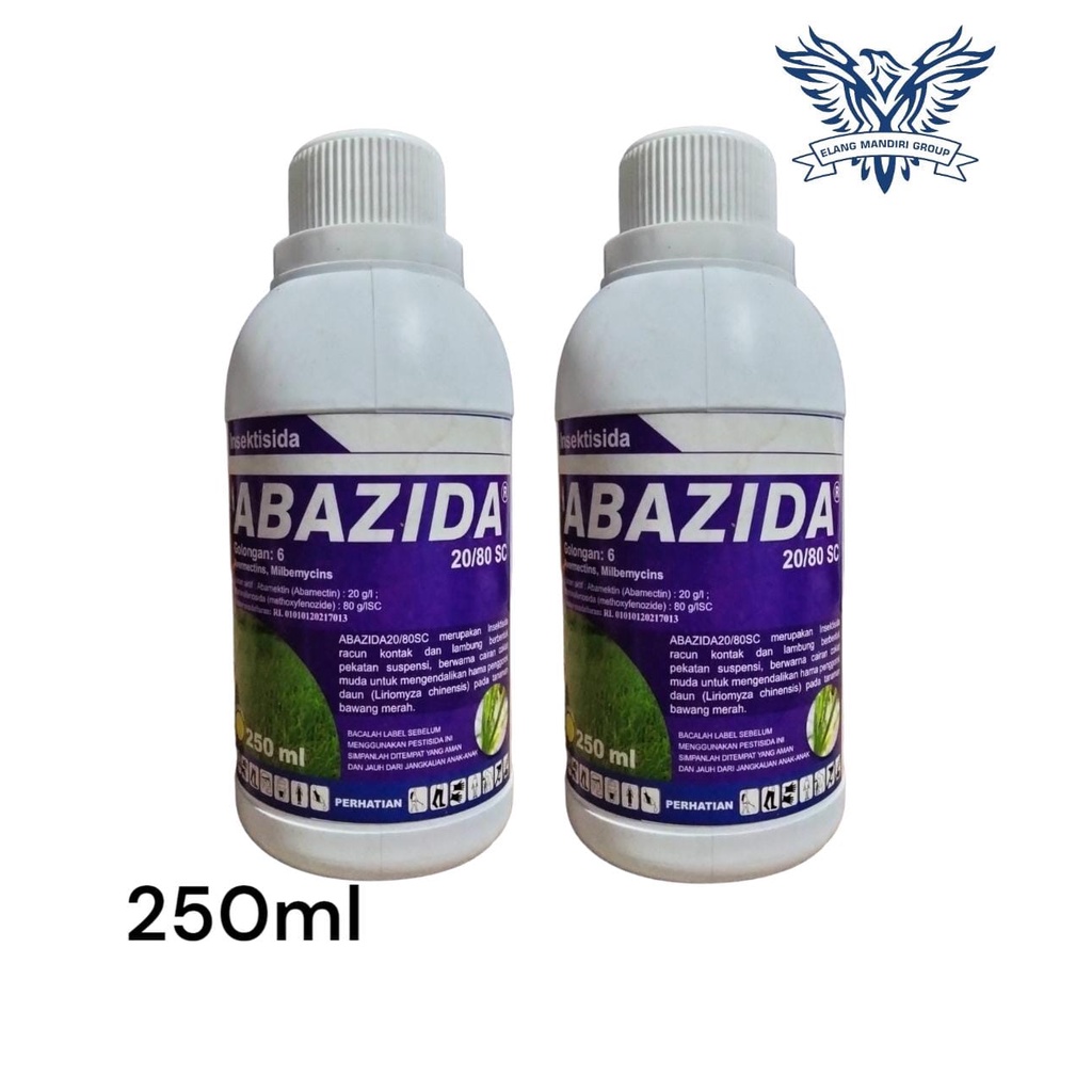 Jual Insektisida ABAZIDA 250ml 20/80 SC Basmi Hama Penggerek Daun Bahan ...