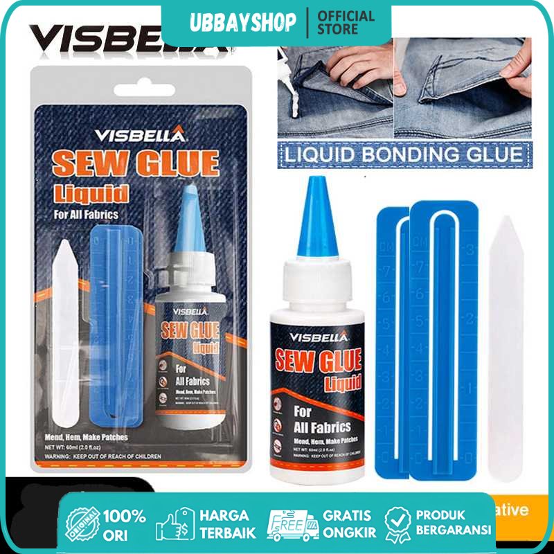 Jual Cairan Liquid Lem Perekat Kain Kulit Sew Glue 60ml - VS255 ...