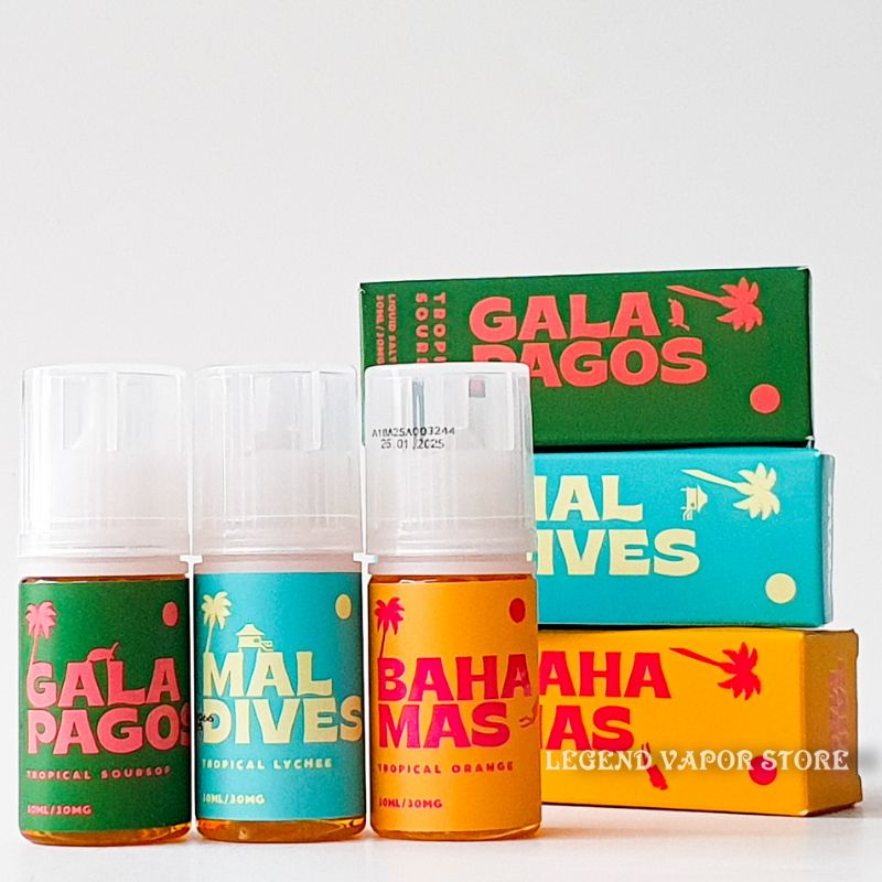 Jual SALT NIC - FOOM Tropical Series GALAPAGOS MALDIVES BAHAMAS 30ML ...