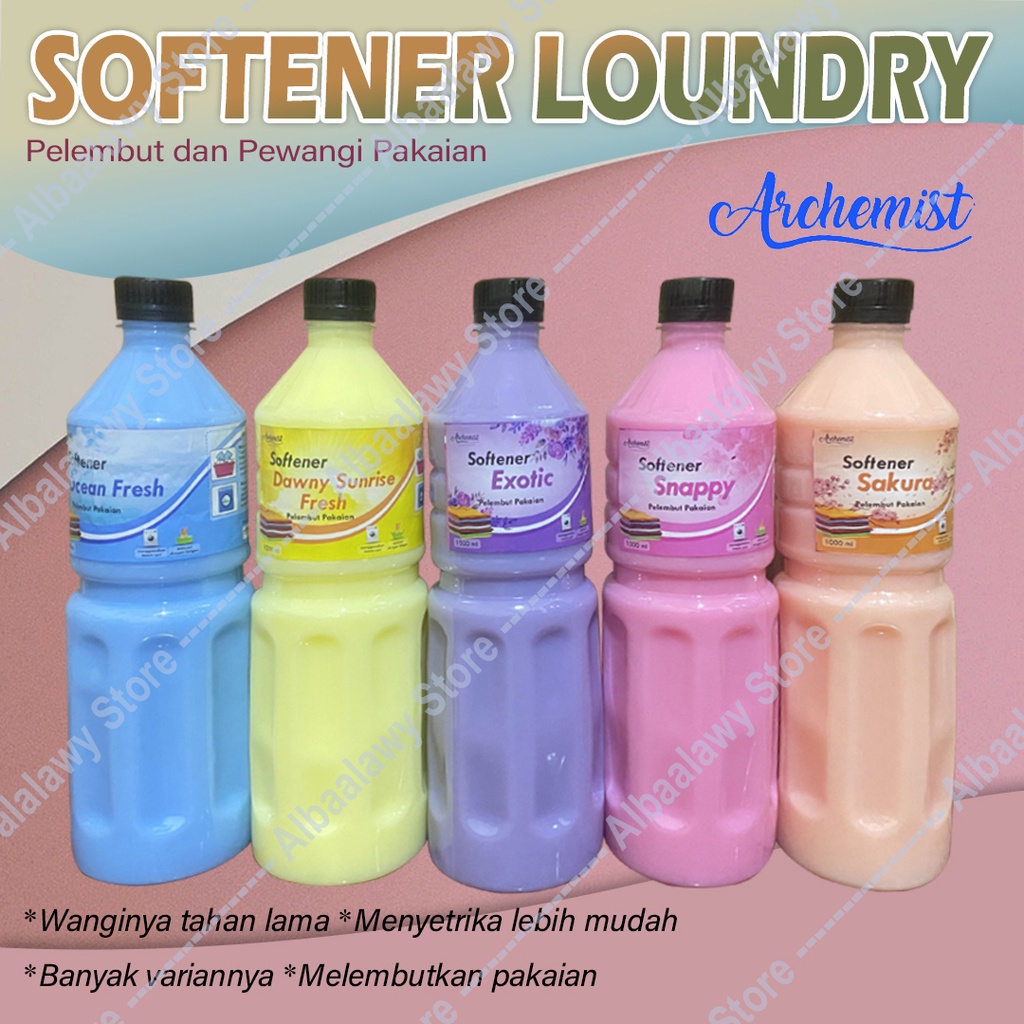 Jual SOFTENER LAUNDRY PELEMBUT PAKAIN WANGINYA TAHAN LAMA (1LITER ...