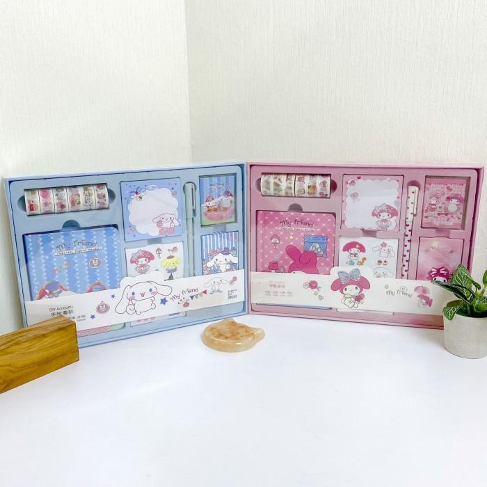 Jual Box Set Jurnal 7 In 1 Motif Biru Cinnamoroll Pink My Meledy Journal Shopee Indonesia