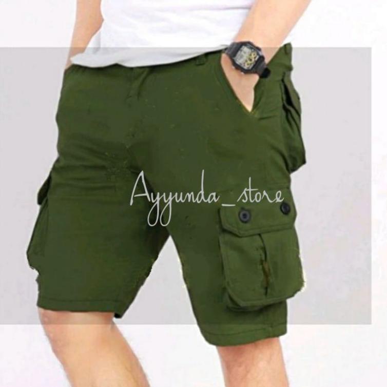 Jual HARGA SPESIAL Size JUMBO ( 30 -- 44 ) Celana pendek pria cargo ...