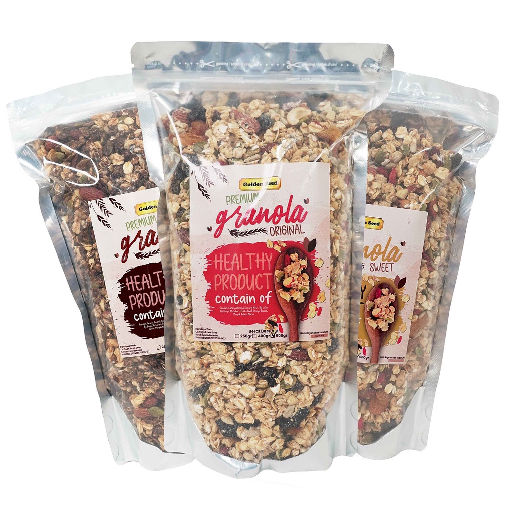 Jual GRANOLA PREMIUM 900 GR - GRANOLA 900 GRAM - SEREAL SEHAT 900GR ...