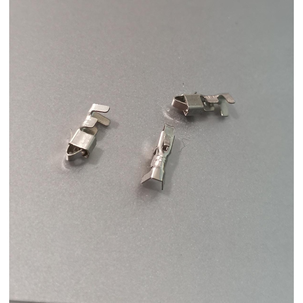 Jual 1Pcs Female Crimp Metal Pin besi untuk konektor JST Soket Hitam Terminal Connector SM JST 2 ...