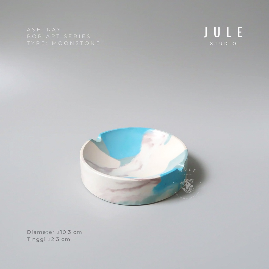 Jual MOONSTONE ASHTRAY // concrete ashtray / asbak / pop art marble ...