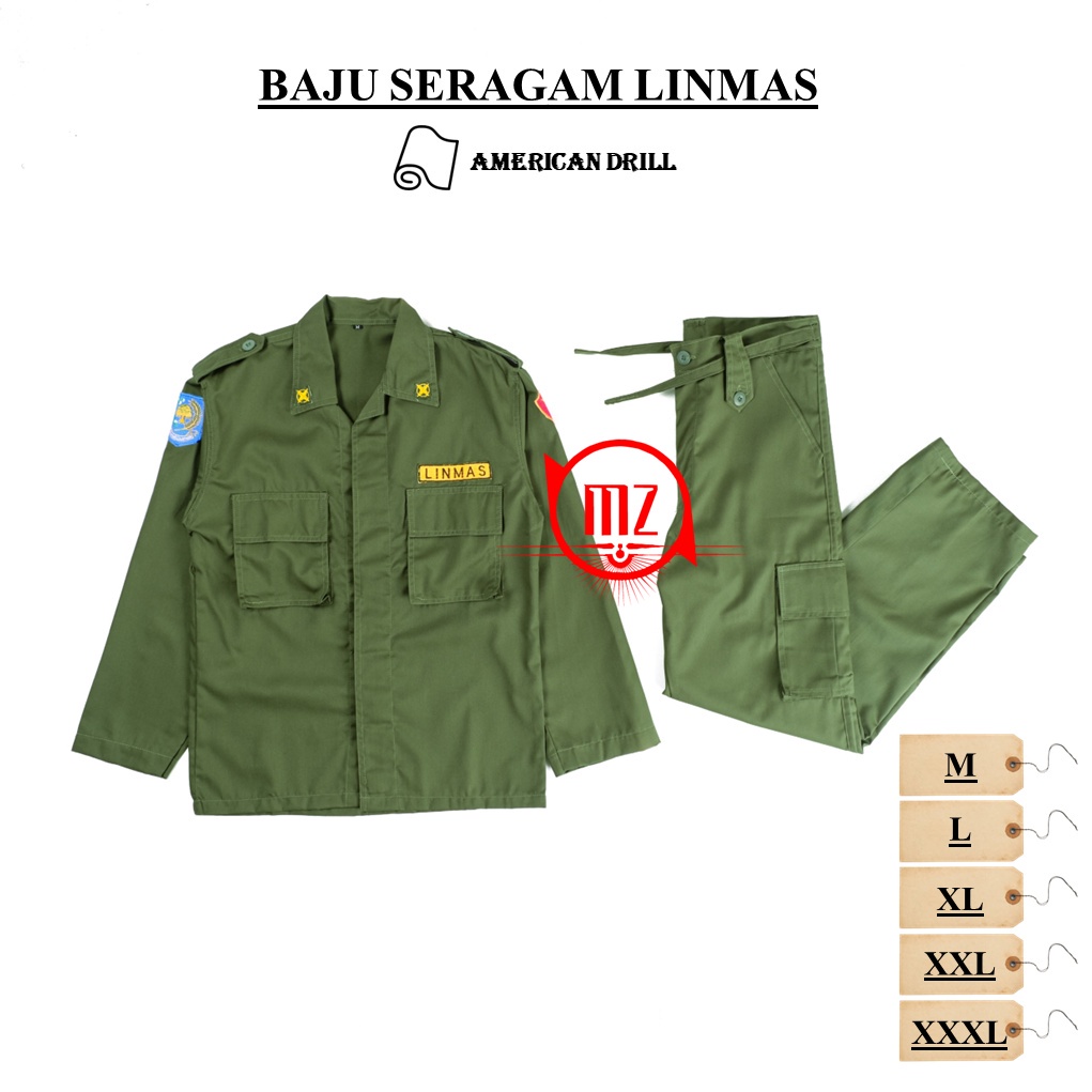 Jual BAJU LINMAS SERAGAM LINMAS LENGKAP SETELAN LINMAS BAJU PDL LINMAS ...