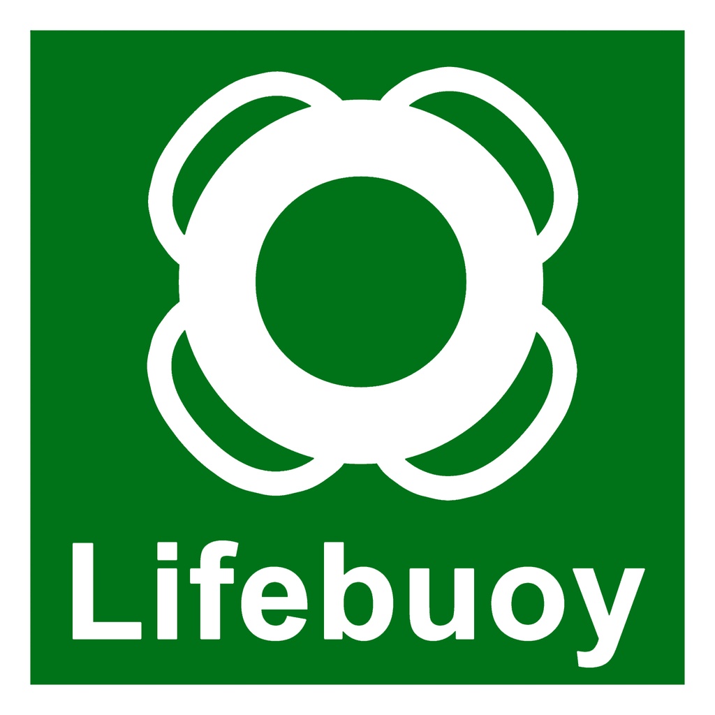Jual Sticker Safety IMO PERKAPALAN LIFEBUOY Ukuran 15x15/Sticker Safety ...
