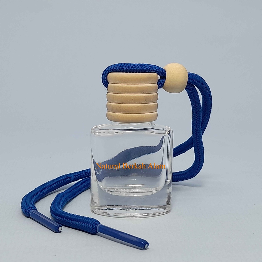 Jual Botol Parfum Gantung 7 Ml Kotak Circle Tutup Kayu Bulat / Botol ...