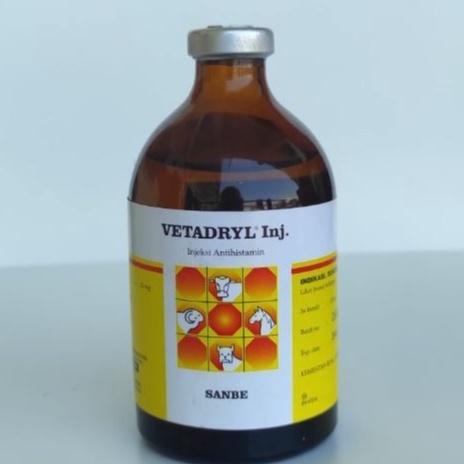 Jual Vetadryl Inj 100 ml Antihistamin Hewan Sapi Kuda dll Best Seller ...