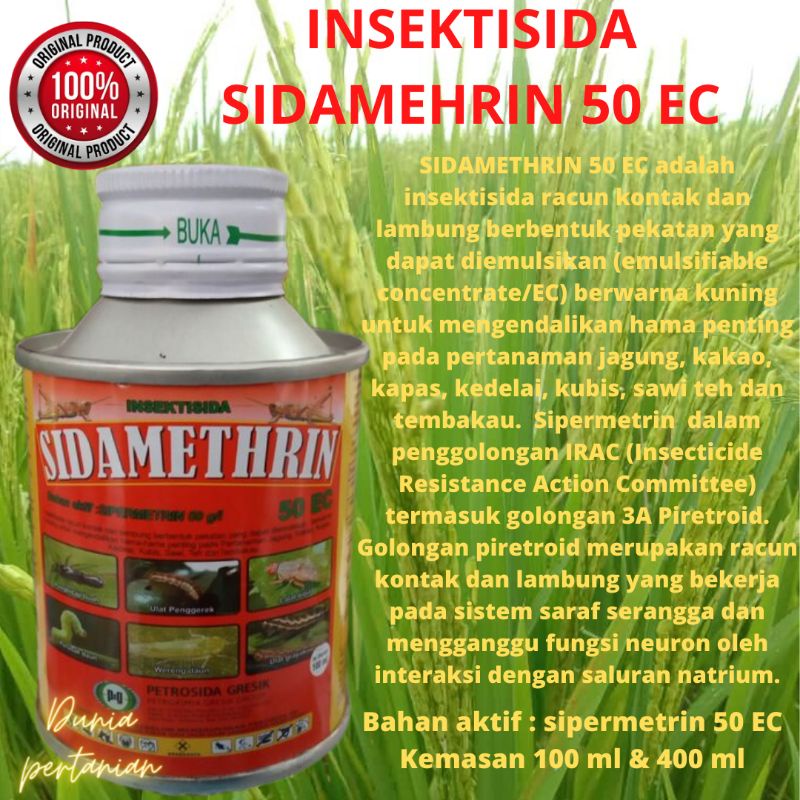 Jual INSEKTISIDA SIDAMETHRIN 50 EC,Bahan aktif sipermetrin 50 EC ...