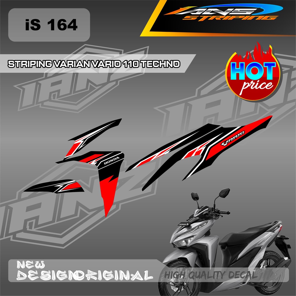 Jual NEW DECAL VARIO TECHNO 110cc CUSTOM VARIAN WARNA / DECAL STRIPING ...