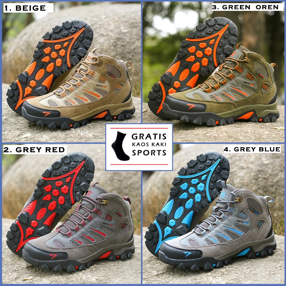 Jual Sepatu Gunung SNTA Series 493 Model Mid Original - Sepatu Hiking ...