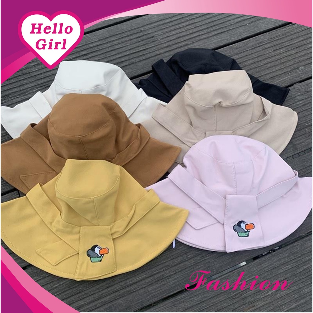Jual (Hello Girl)MZ30 Bucket Hat/Topi Anak Motif Kartun Gaya Korea ...