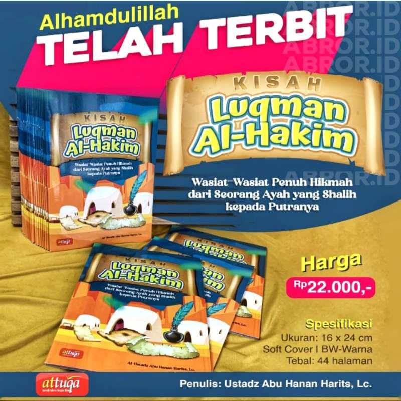 Jual Buku KISAH LUQMAN AL-HAKIM - attuqa - cerita lukman al hakim ...