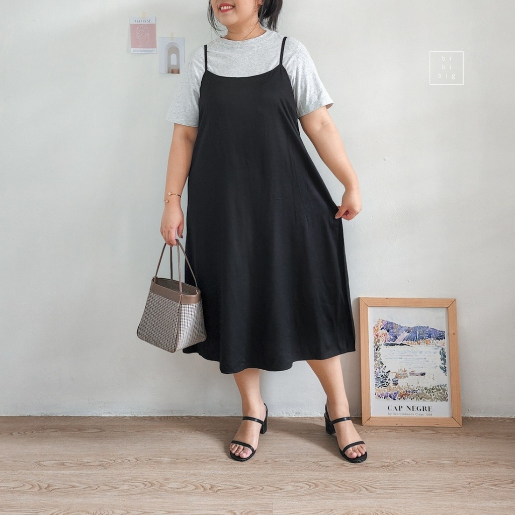 Jual BIBIBIG - LIV - Baju Terusan Kamisol Wanita Big Size / Plus Jumbo ...