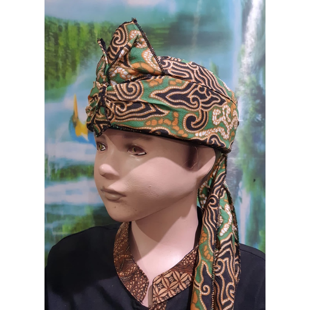 Jual blangkon sunda jawa batik tradisional dewasa anak atas tutup (IKTA ...