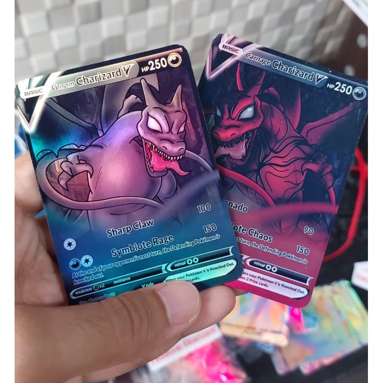 Jual KARTU POKEMON TCG HOLOGRAM VENOM CARNAGE CHARIZARD ENGLISH VERSION ...