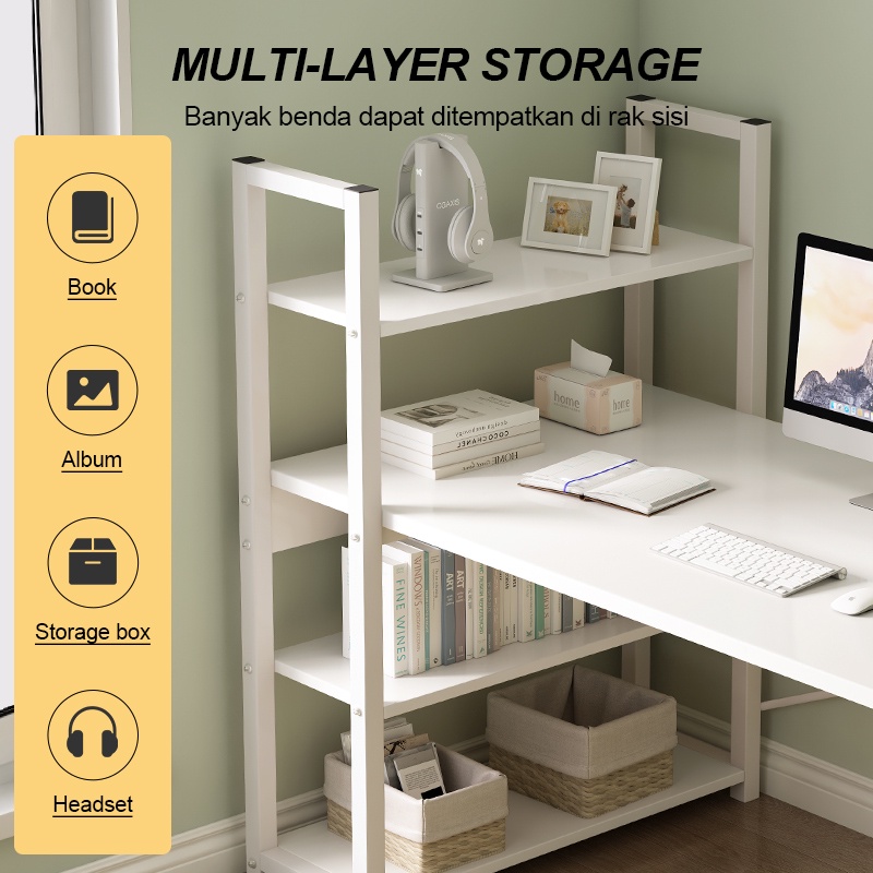 Jual E-TIFE Meja Belajar Minimalis Meja Belajar Dengan Rak Buku Meja ...