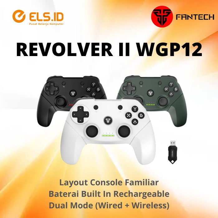 Jual Fantech Revolver II WGP12 Gamepad Gaming Wireless - WHITE | Shopee ...