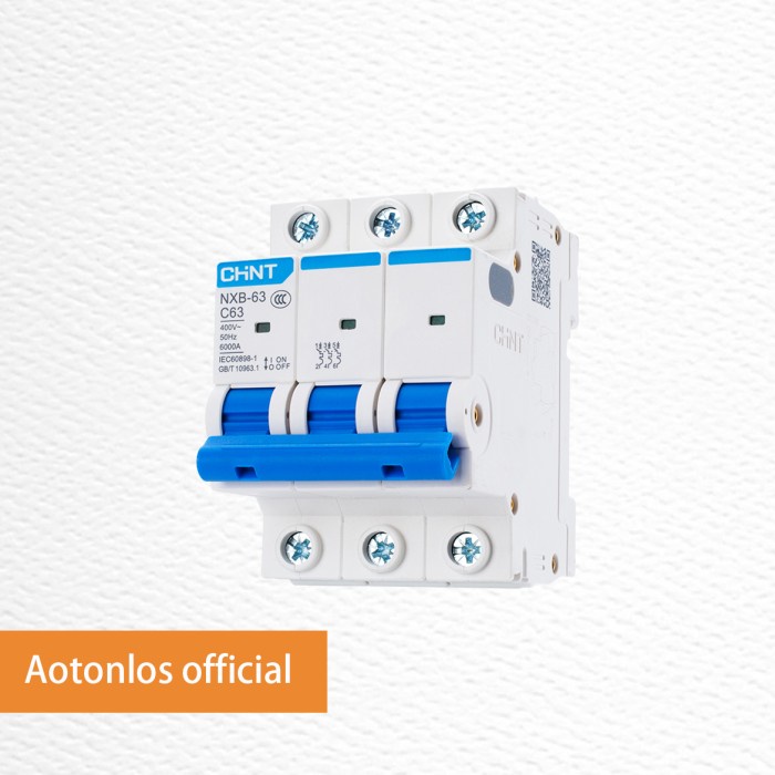 Jual Komponen Mcb Chint Nxb-63 3P 6Ka (1A 2A 4A 6A 10A 16A 20A 25A 32A ...