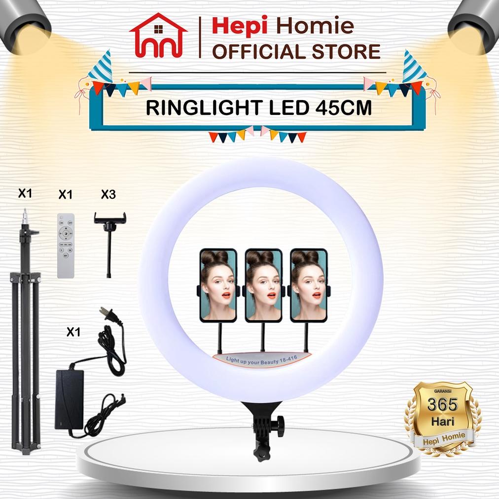 Jual [HH] RING LIGHT LED 45CM LAMPU RINGLIGHT 45 CM MAKE UP VLOG TIKTOK ...