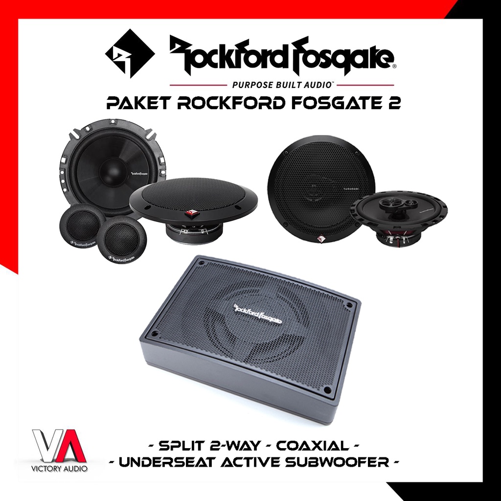 Jual Paket Audio Mobil Full Set Sound System ROCKFORD FOSGATE SIMPLE 2 ...