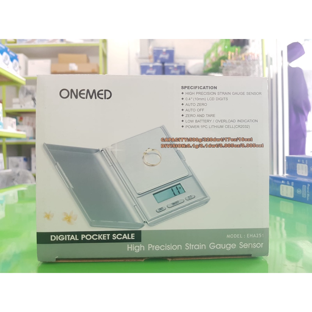 Jual ONEMED DIGITAL POCKET SCALE EH251 / Timbangan Labor/ Timbangan ...