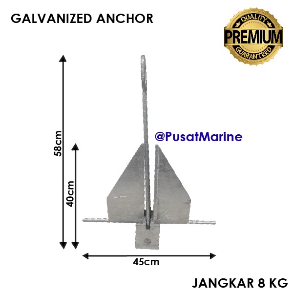 Jual Jangkar Kapal Danforth Anchor Galvanis - 7-8kg | Shopee Indonesia