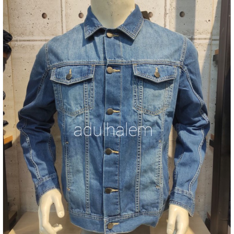 Jual JAKET DENIM PRIA ORIGINAL MEREK EMBA JEANS | Shopee Indonesia