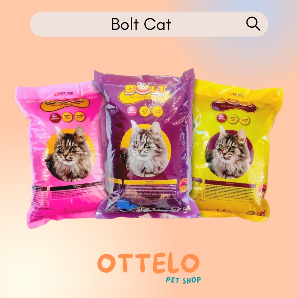 Jual Bolt Makanan Kucing All Varian / Bolt Salmon / Bolt Tuna / Bolt ...