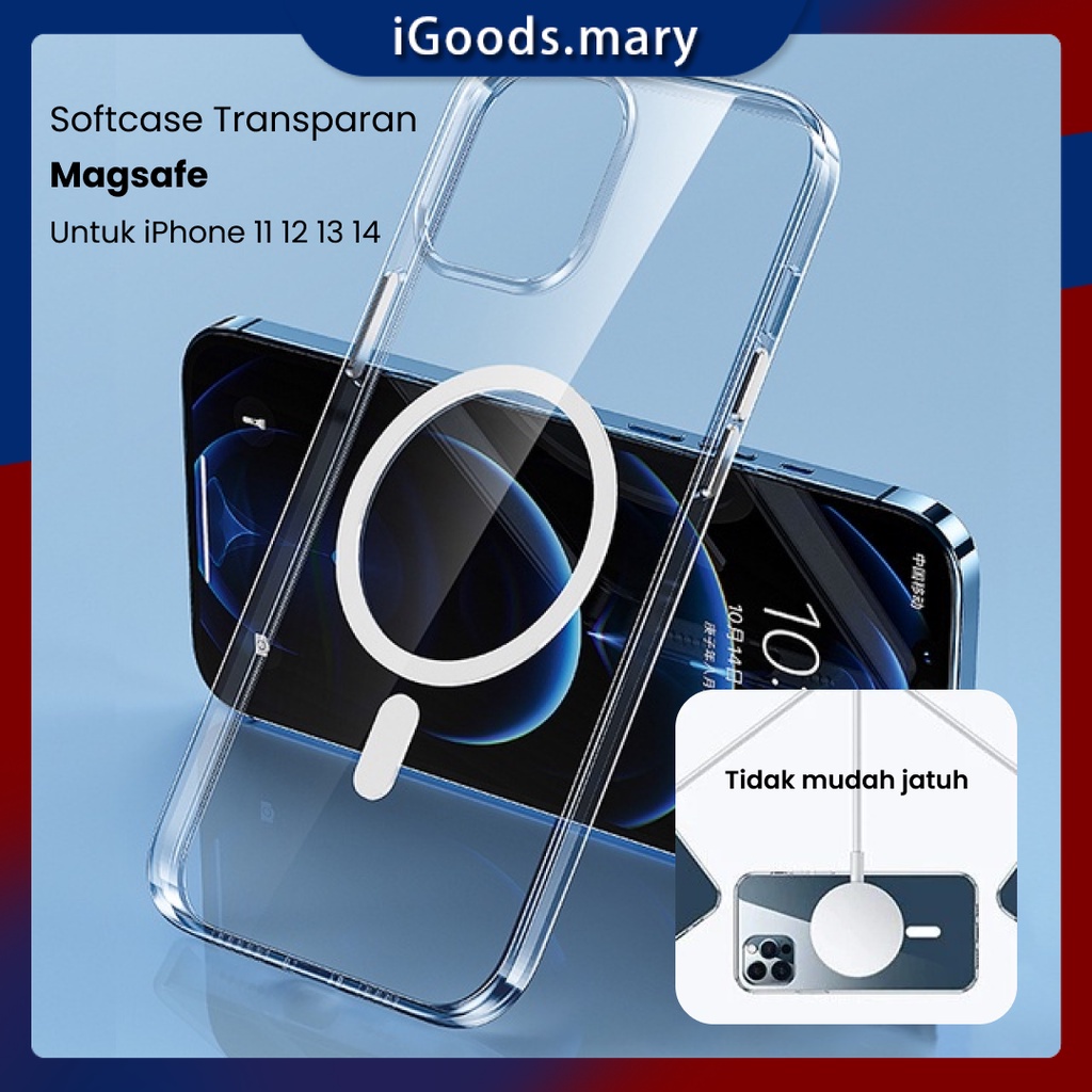 Jual Casing iPhone 11 12 13 14 15 16 Softcase Transparan dilengkapi ...