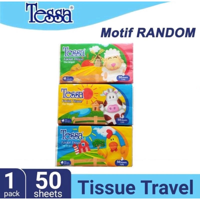 Jual Tessa Facial Tissue 50 sheet | Shopee Indonesia