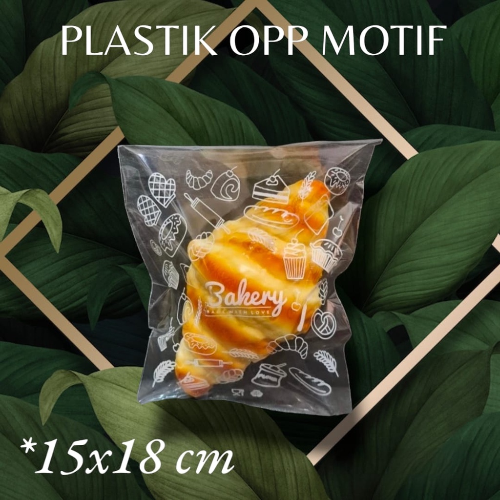Jual PLASTIK OPP ROTI MOTIF 15 x 18 cm isi 25 Lembar / Plastik Opp ...