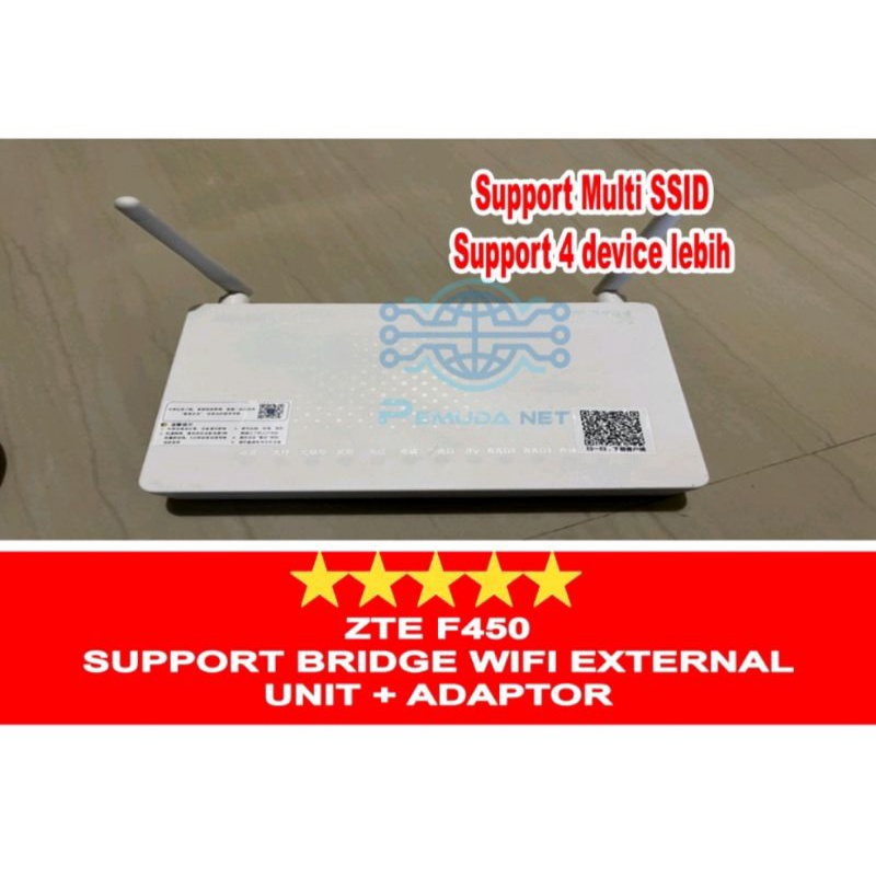 Jual ZTE F450 support bridge dan remote management | Shopee Indonesia