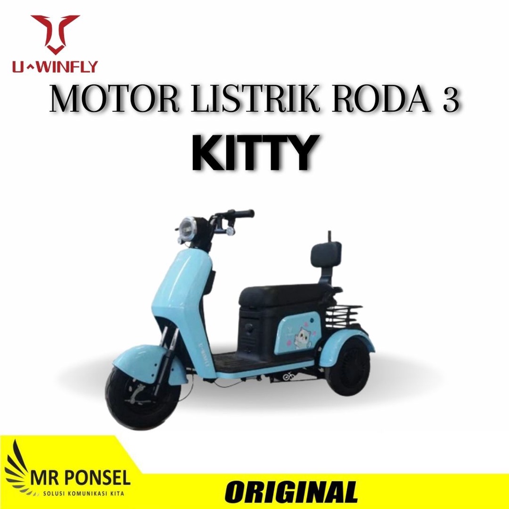 Jual SEPEDA LISTRIK SEPEDA MOTOR LISTRIK RODA 3 KITTY UWINFLY KITI ...